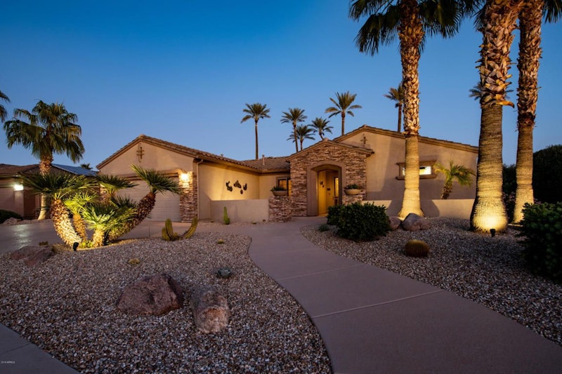 Hacienda Model On Cimarron Golf Course 14th Tee - 16708 W Oracle Rim ...